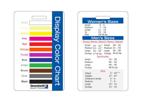 goodwill color codes